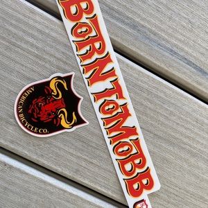 S&M | Accessories | New 4 X Sm Btm Bmx Frame Stickers Born To Mobb Mike ...